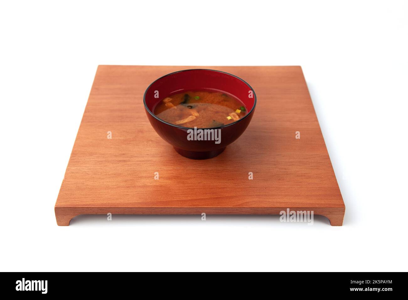 hot miso soup isolated on white background Stock Photo - Alamy