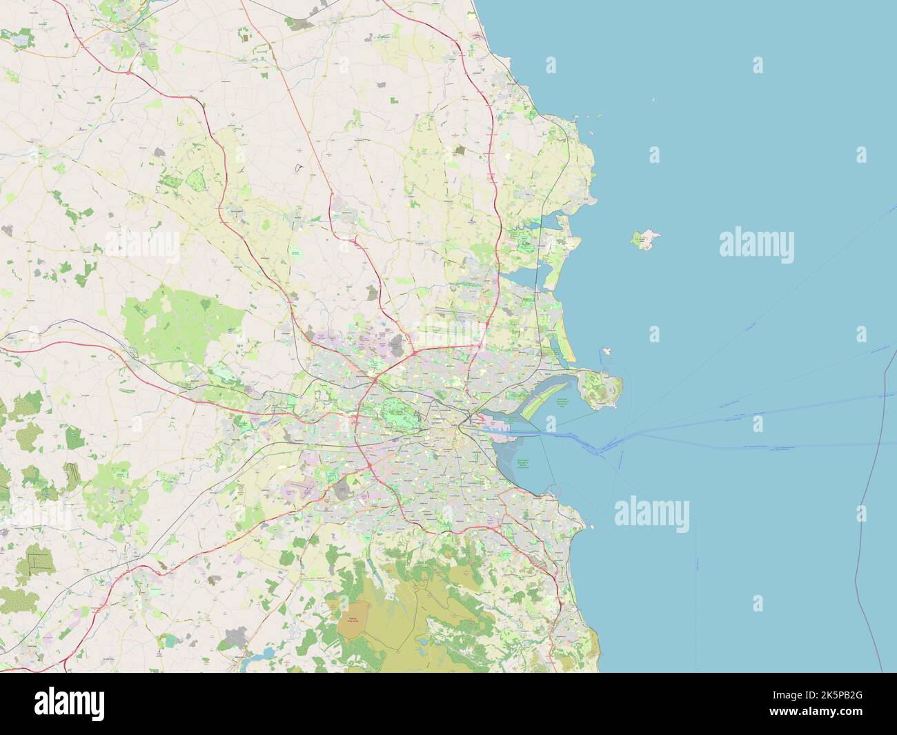 Dublin county map hi-res stock photography and images - Alamy