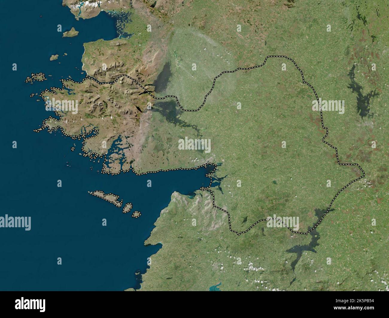 Galway, county of Ireland. Low resolution satellite map Stock Photo - Alamy