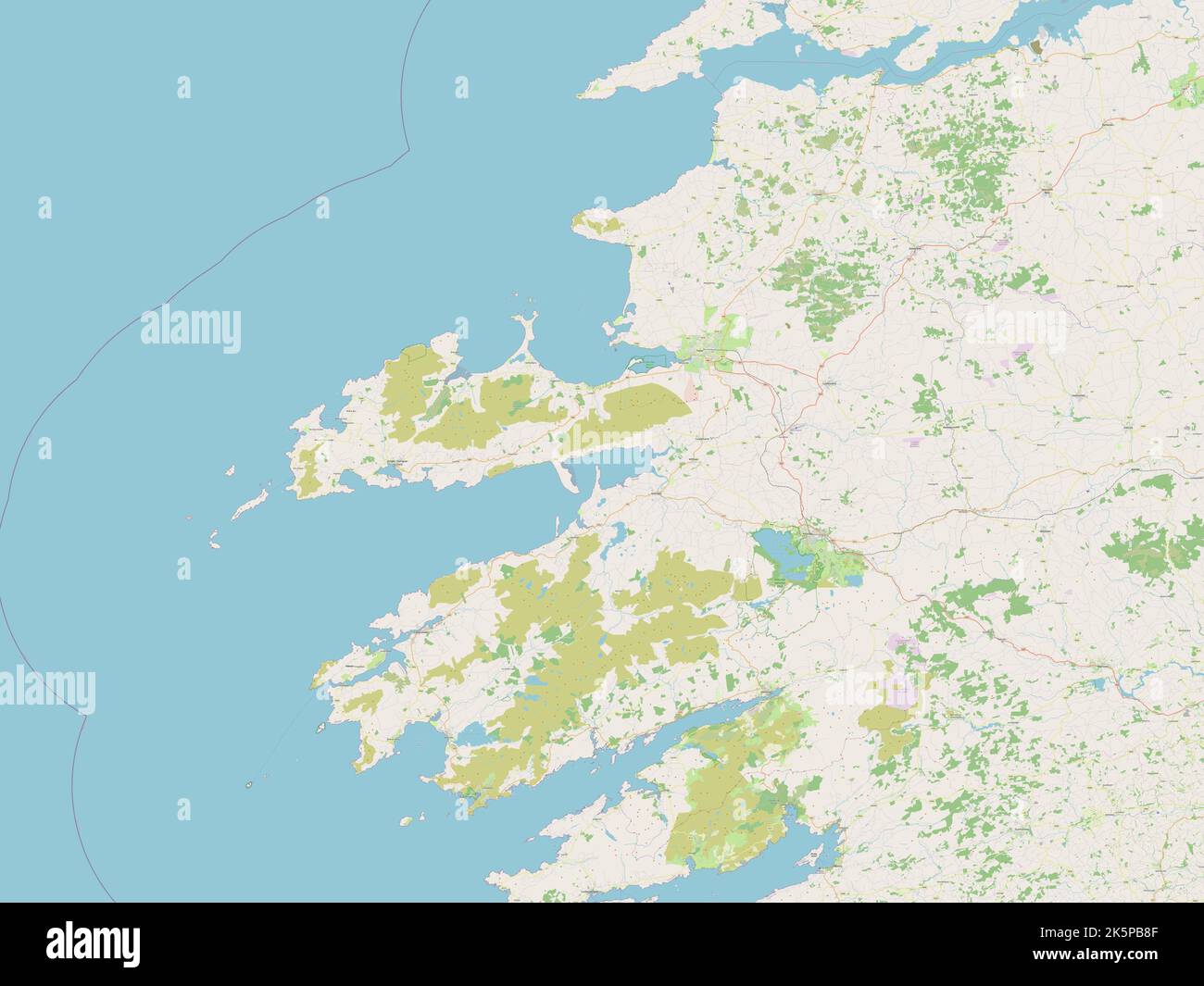 County kerry map hi-res stock photography and images - Alamy