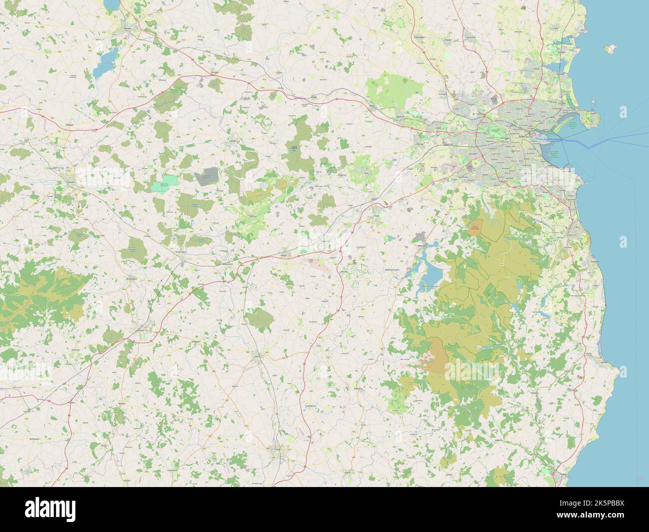 Kildare county map hi-res stock photography and images - Alamy