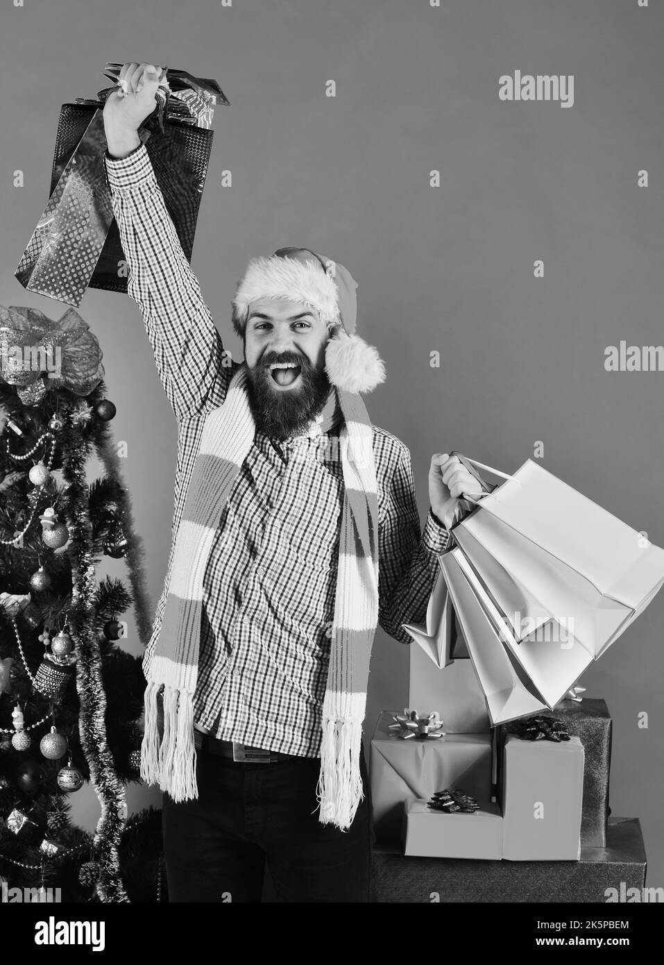 Cheerful consumer Black and White Stock Photos & Images - Alamy