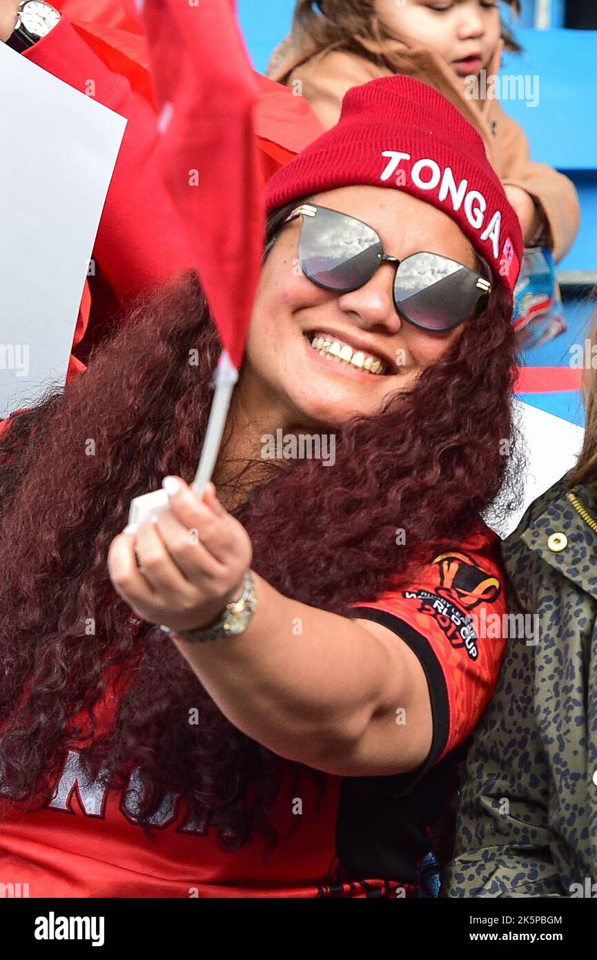 Halifax, England -8th October 2022 - Tonga fans. Rugby League Pre World ...