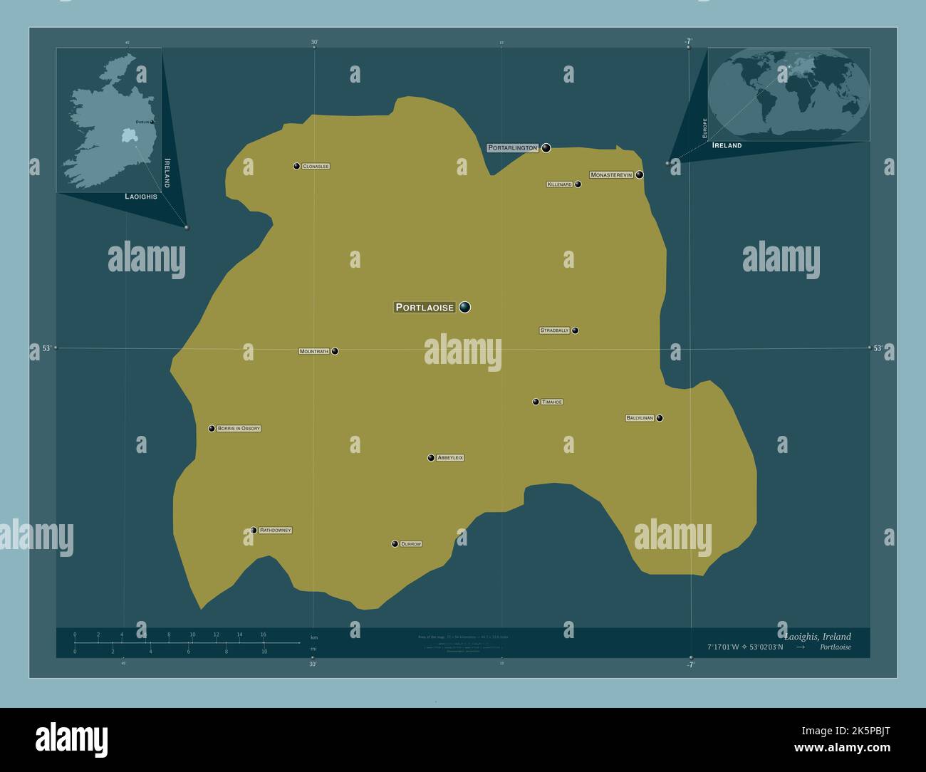 Map of portlaoise hi-res stock photography and images - Alamy