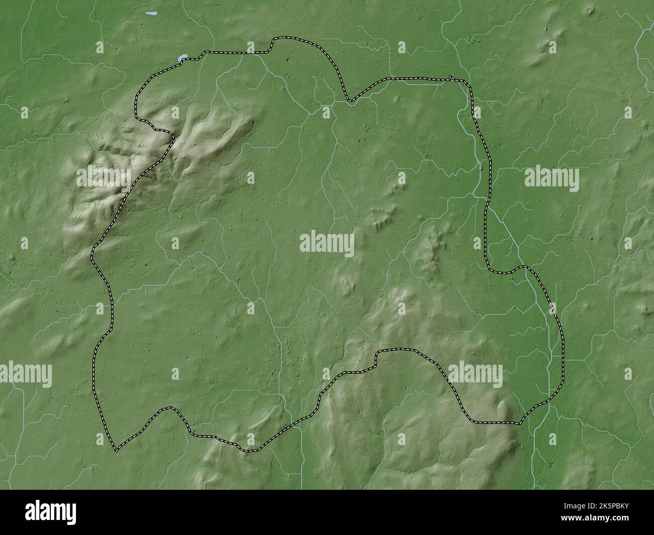 Laoighis, county of Ireland. Elevation map colored in wiki style with ...