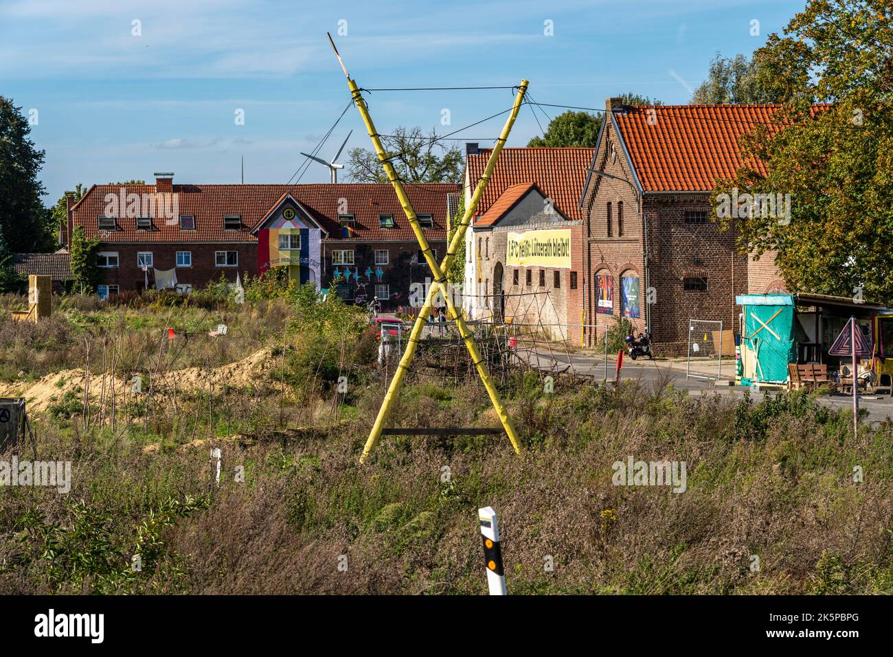 The village of Lützerath at the opencast lignite mine Garzweiler II ...