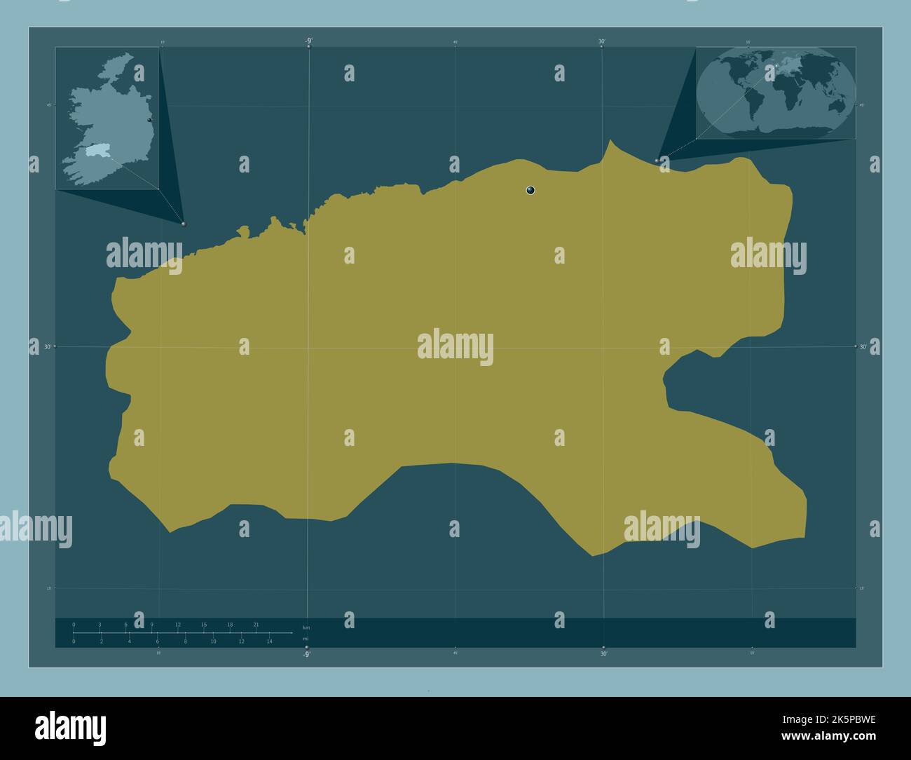 Limerick outline map hi-res stock photography and images - Alamy