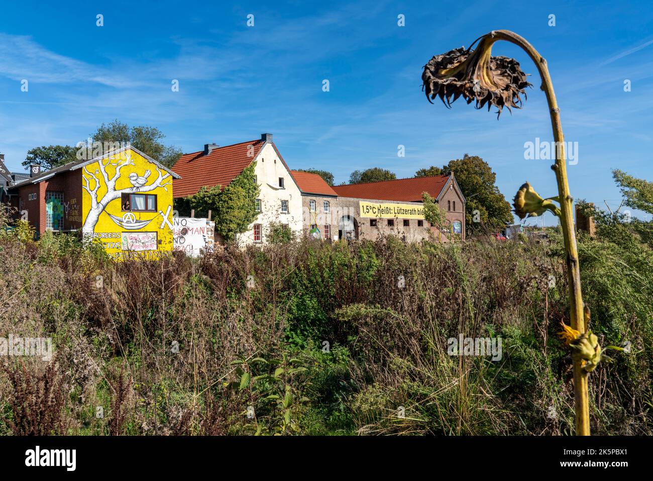 The village of Lützerath at the opencast lignite mine Garzweiler II ...