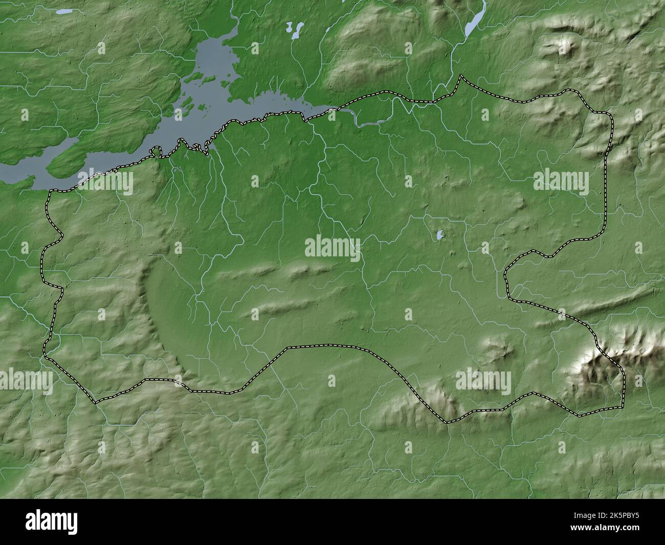 Limerick, county of Ireland. Elevation map colored in wiki style with ...