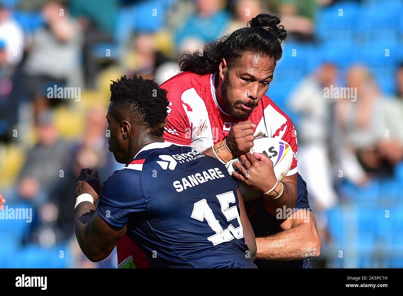 Halifax, England -8th October 2022 - Agnatius Paasi of Tonga in action ...