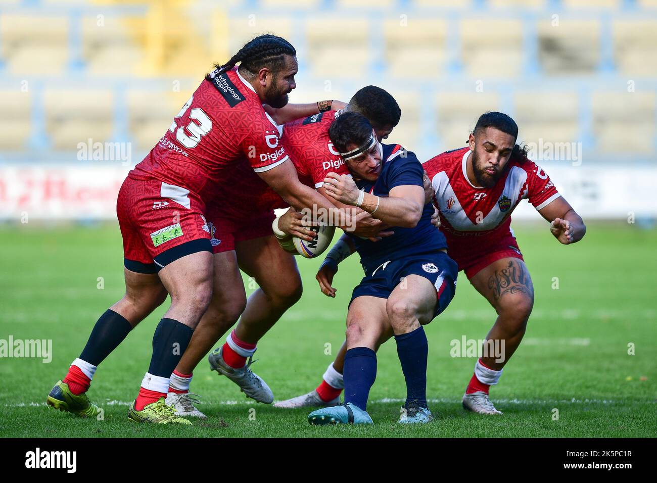 Halifax, England -8th October 2022 - Benjamin Garcia of France meets ...