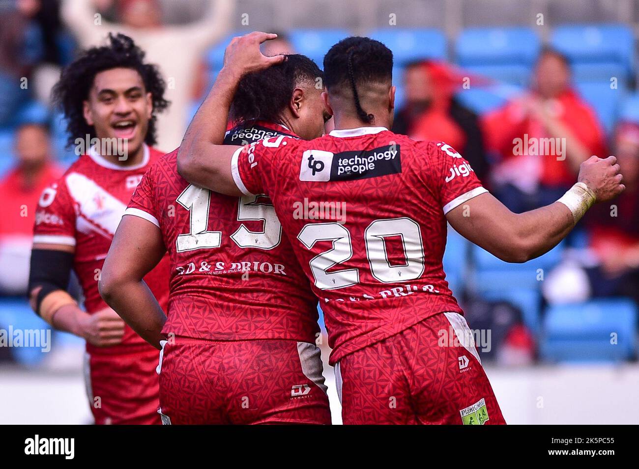 Halifax, England -8th October 2022 - Haumole Olakau'atu of Tonga ...