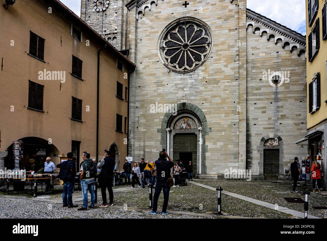 The Basilica di San Fedele, Como, Italy. A Roman Catholic Church dating ...