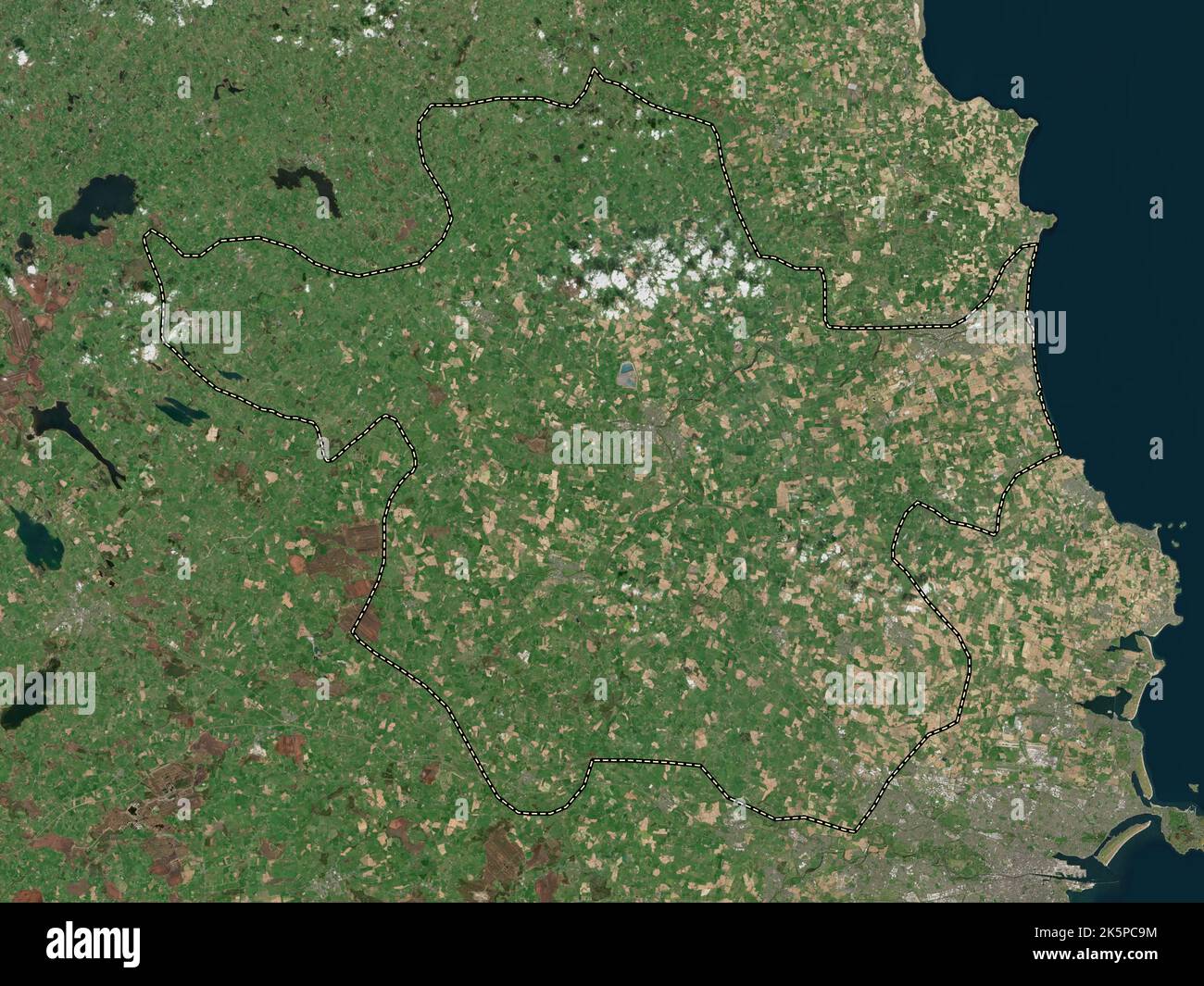Meath, county of Ireland. High resolution satellite map Stock Photo - Alamy