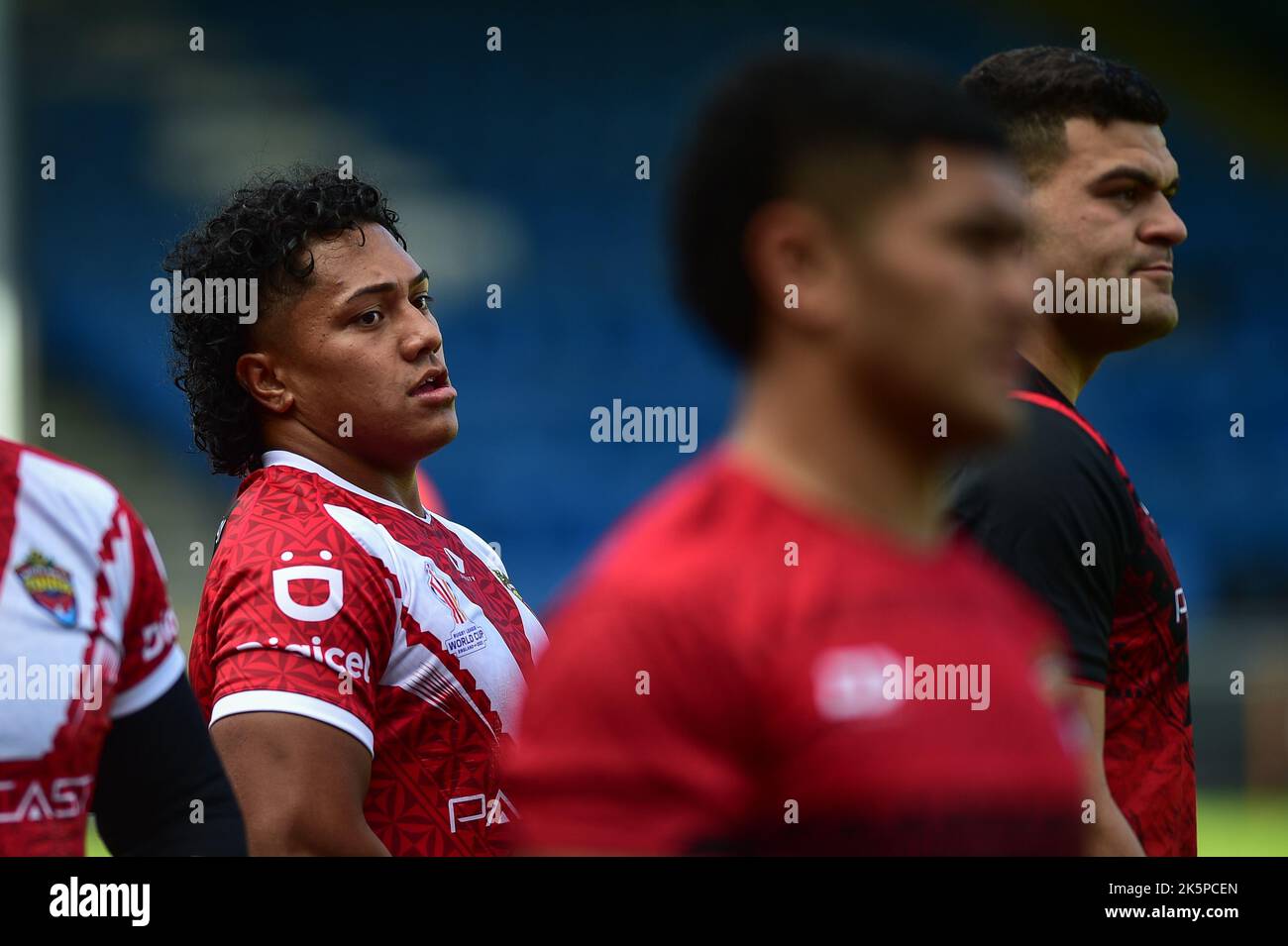 Halifax, England -8th October 2022 - Tesi Niu of Tonga, Rugby League ...