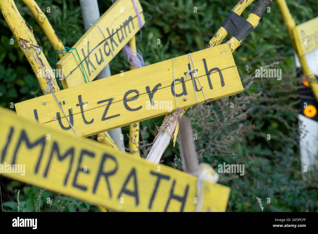 The village of Lützerath at the opencast lignite mine Garzweiler II ...