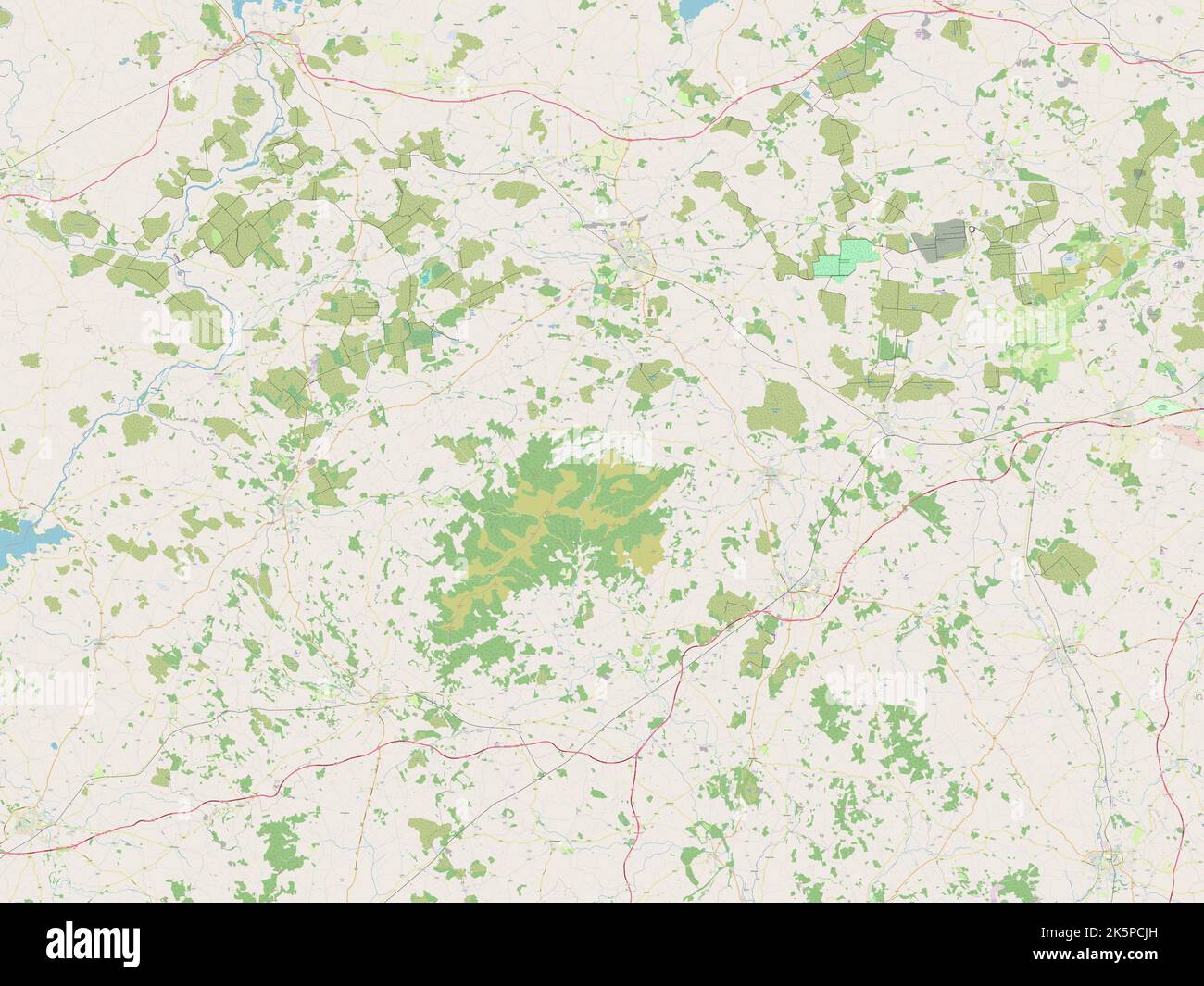 Offaly, county of Ireland. Open Street Map Stock Photo - Alamy