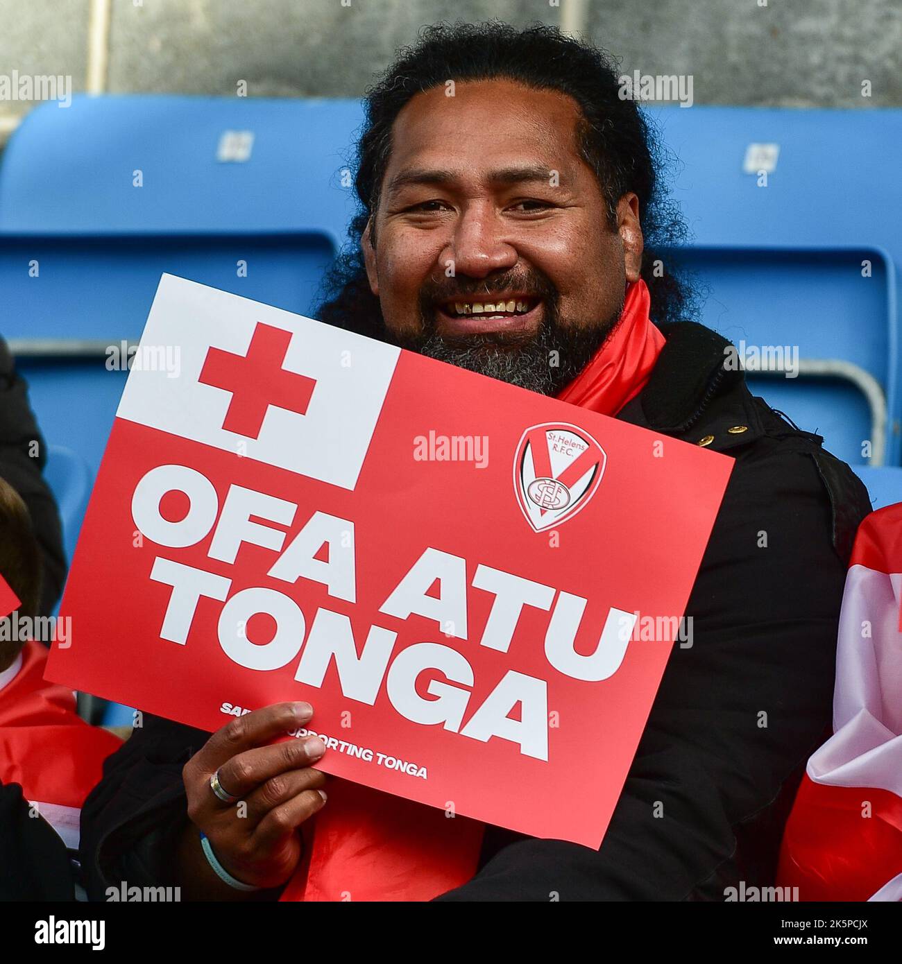 Halifax, England -8th October 2022 - Tonga fans. Rugby League Pre World ...