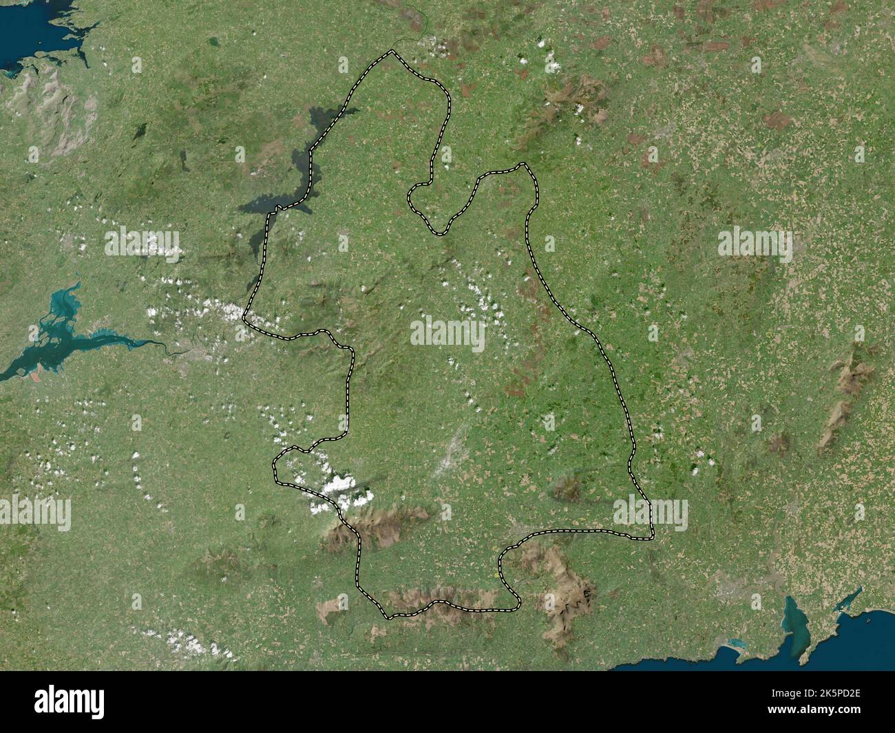 Tipperary, county of Ireland. Low resolution satellite map Stock Photo ...