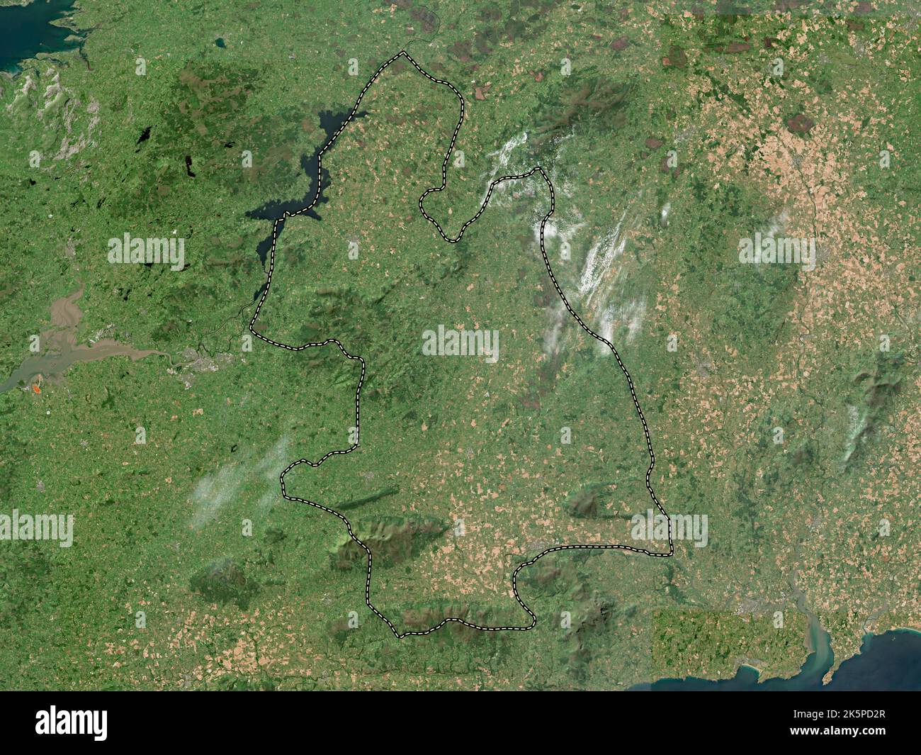 Tipperary, county of Ireland. High resolution satellite map Stock Photo ...
