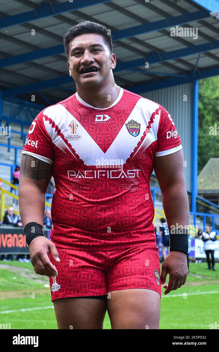 Halifax, England -8th October 2022 - Albert Vete of Tonga, Rugby League ...