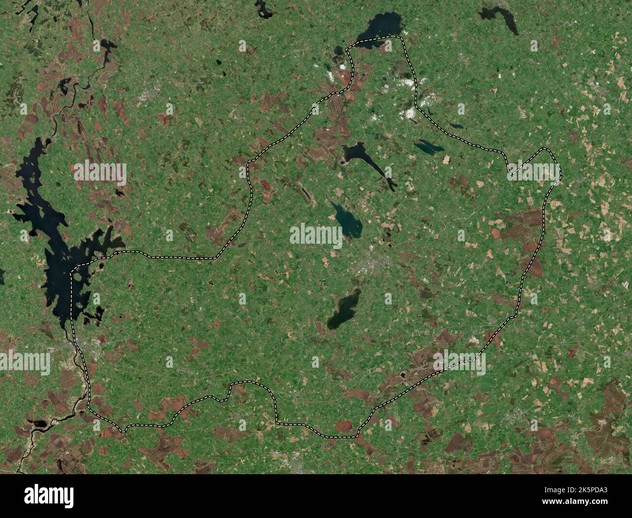 Westmeath, county of Ireland. High resolution satellite map Stock Photo ...
