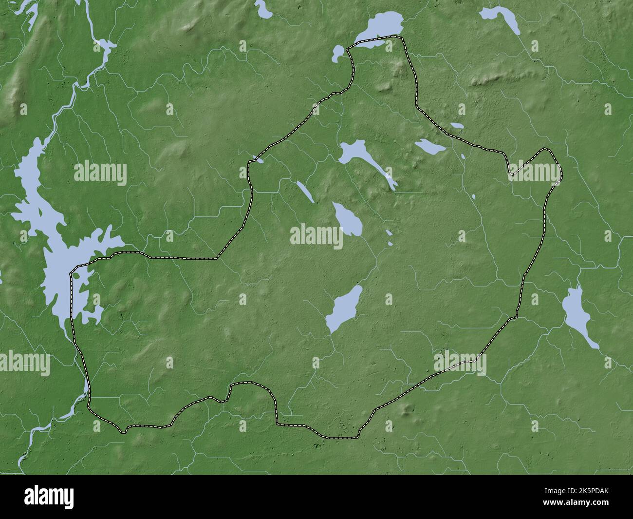 Westmeath, county of Ireland. Elevation map colored in wiki style with ...