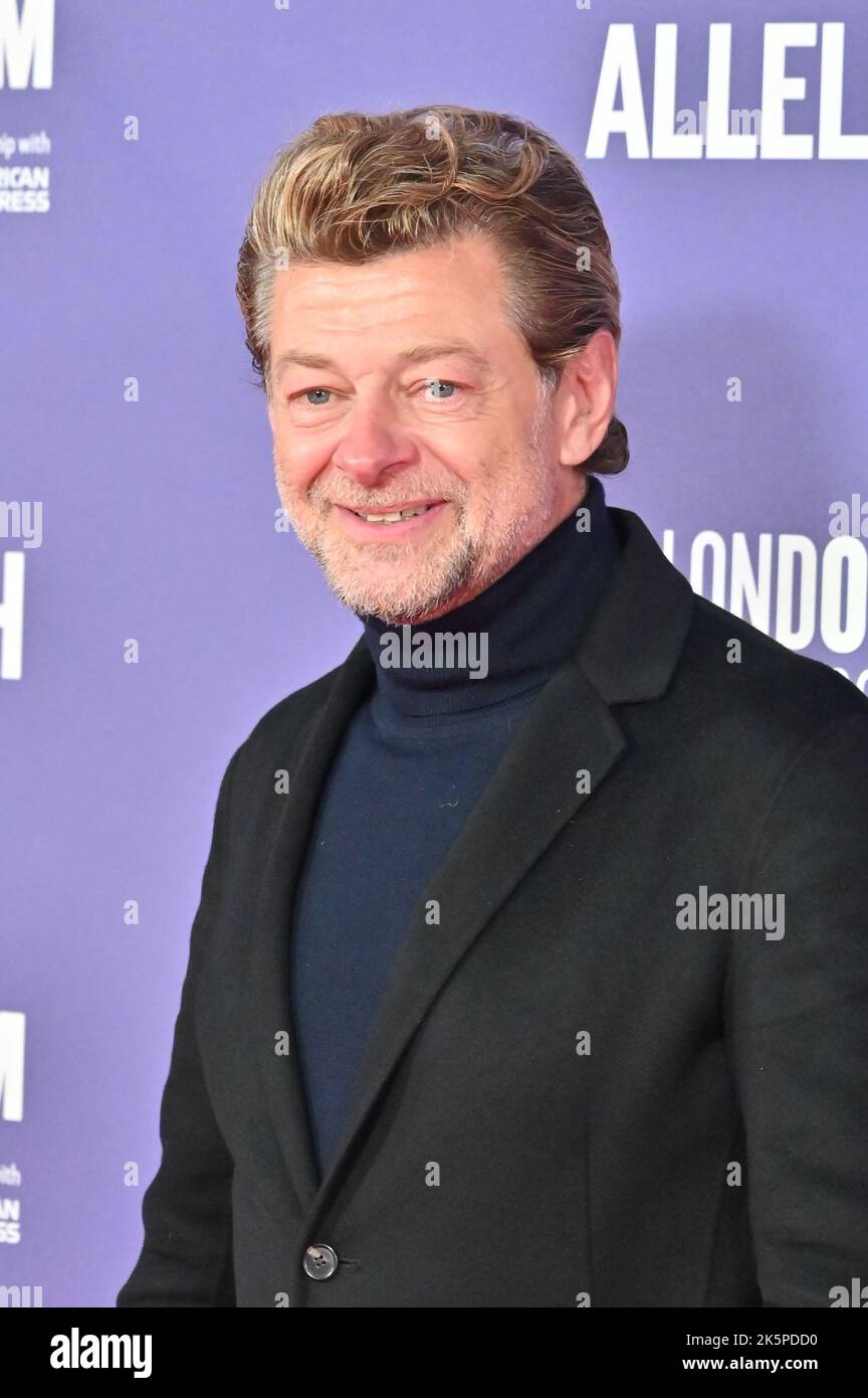 London, UK. 09th Oct, 2022. Andy Serkis arrive at the Allelujah ...
