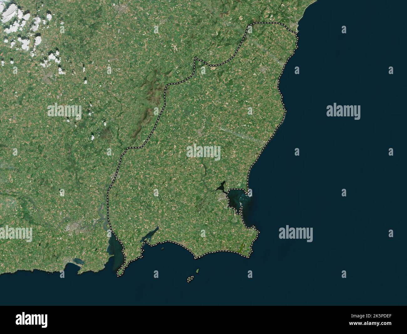 Wexford, county of Ireland. High resolution satellite map Stock Photo - Alamy