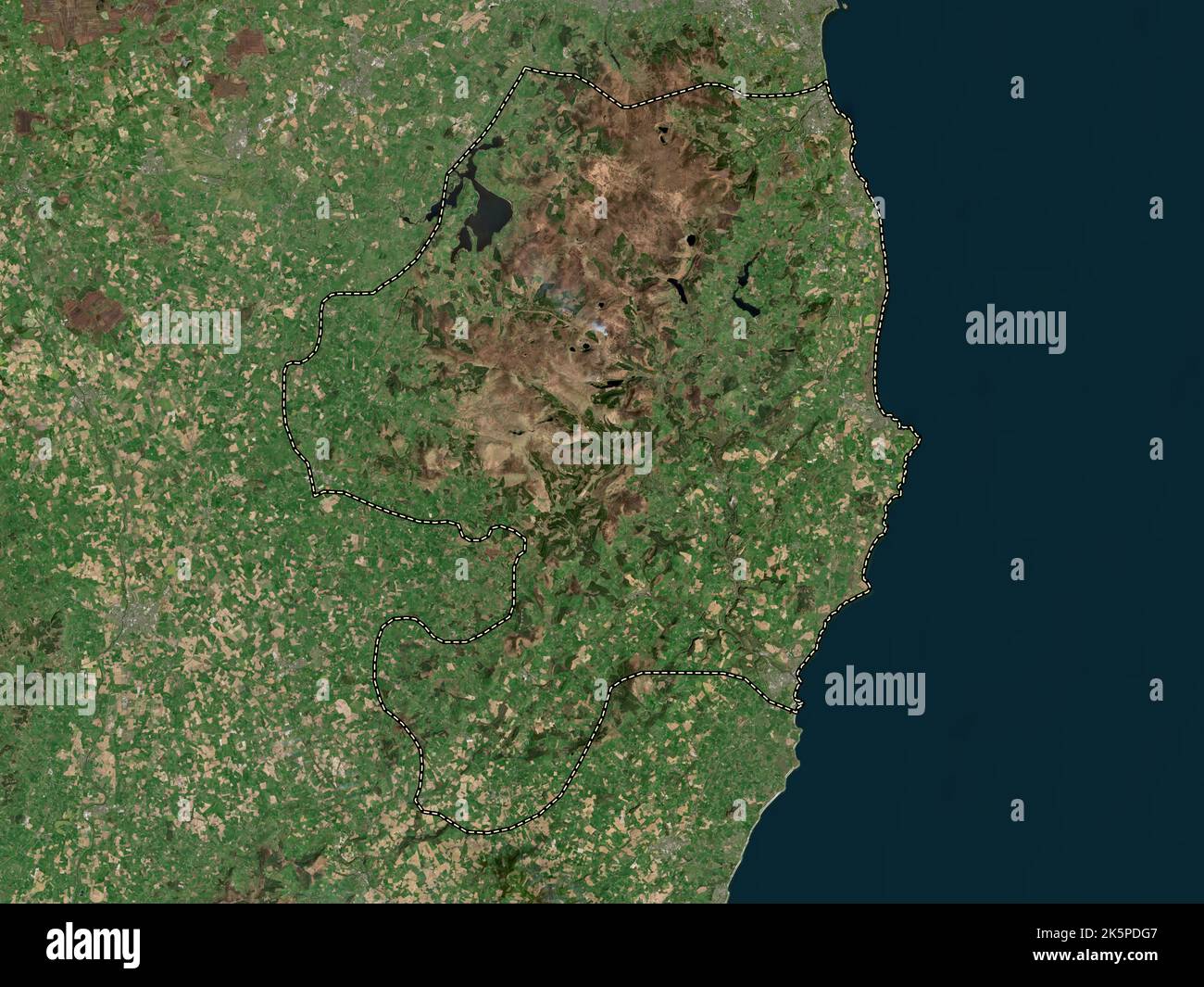 Wicklow, county of Ireland. High resolution satellite map Stock Photo ...