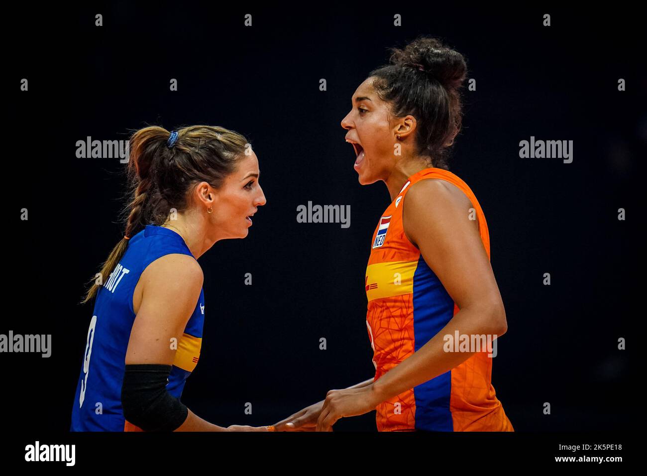 ROTTERDAM, NETHERLANDS - OCTOBER 9: Myrthe Schoot of the Netherlands ...