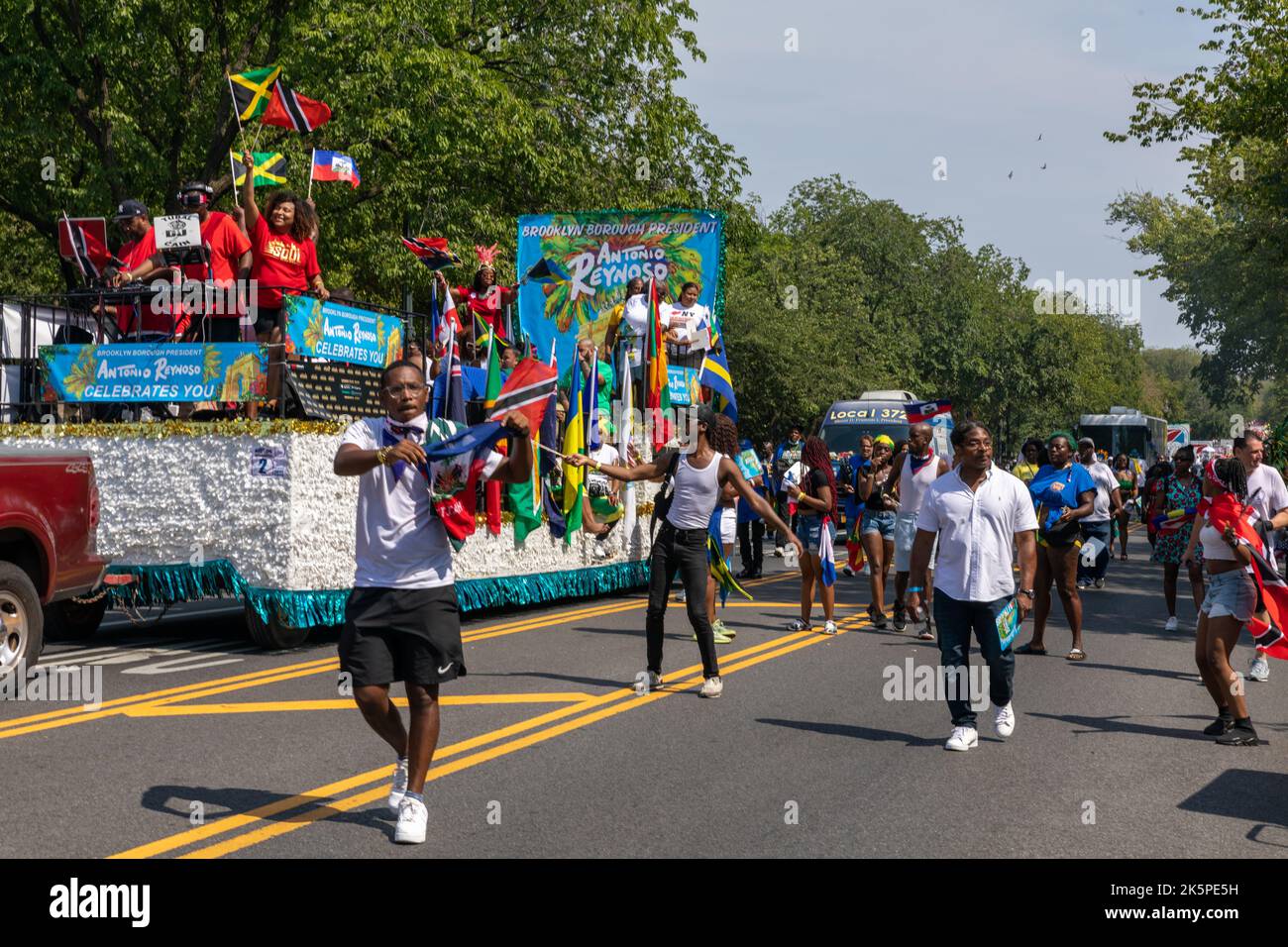 The West Indian Labor Day Parade 2022 in Brooklyn NY Stock Photo - Alamy