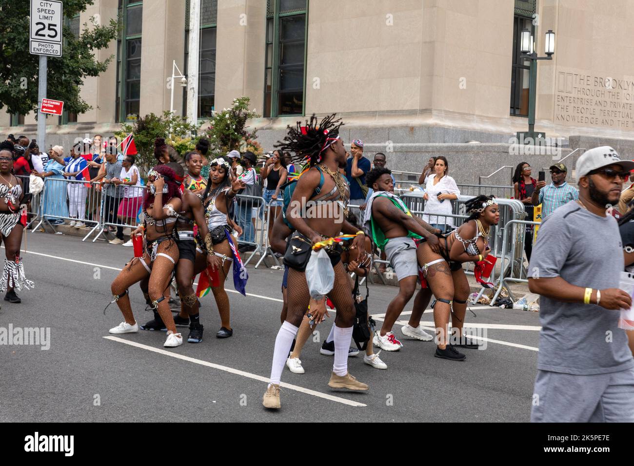 The West Indian Labor Day Parade 2022 in Brooklyn, NY with beautiful ...