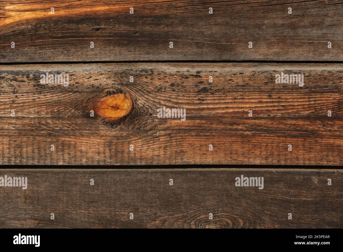 Wooden texture with horizontal lines. The texture of wood with knots ...