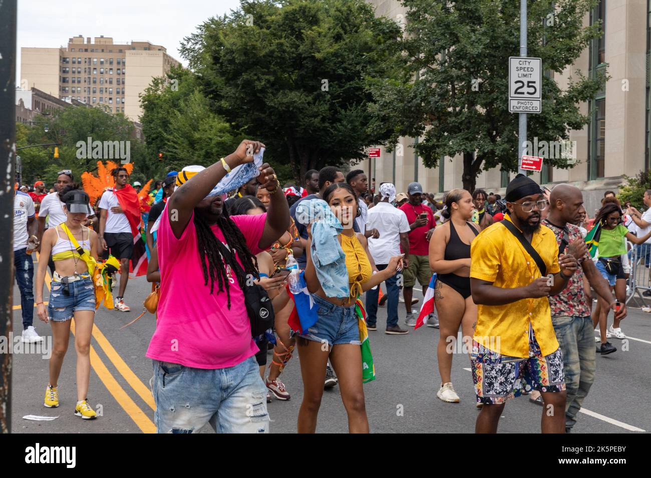 The West Indian Labor Day Parade 2022 in Brooklyn, NY with beautiful ...
