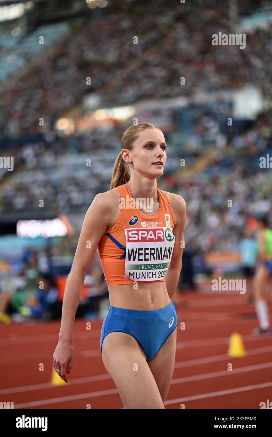 Britt Veerman participating in the High Jump of the European Athletics ...