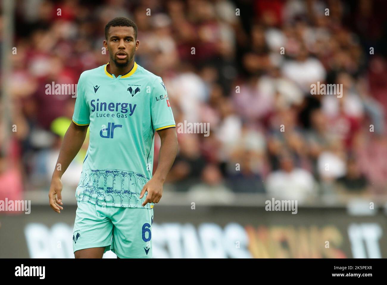 Verona's Swedish defender Isak Hien looks during the Serie A football ...