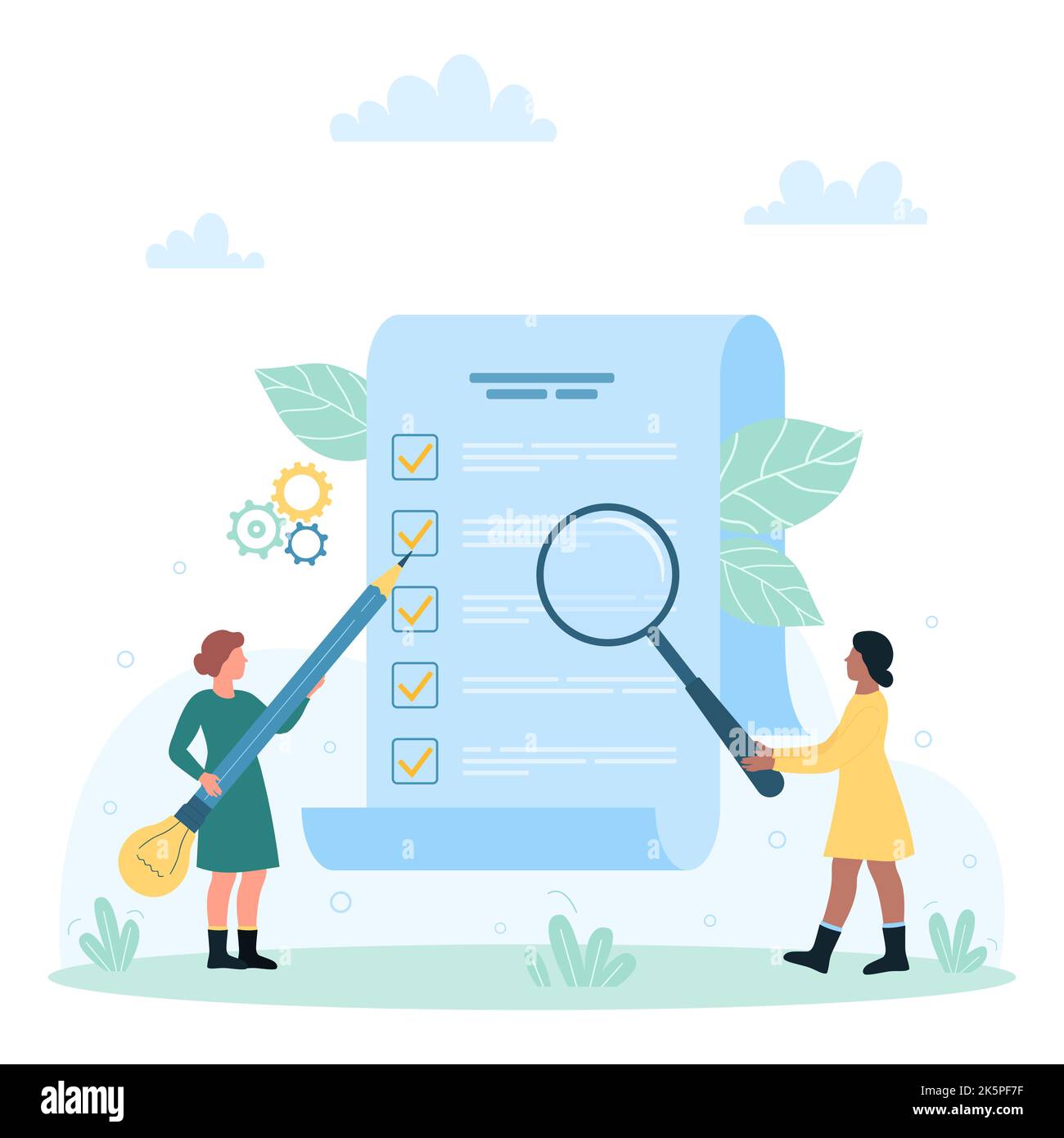Traceability and product quality control vector illustration. Cartoon ...