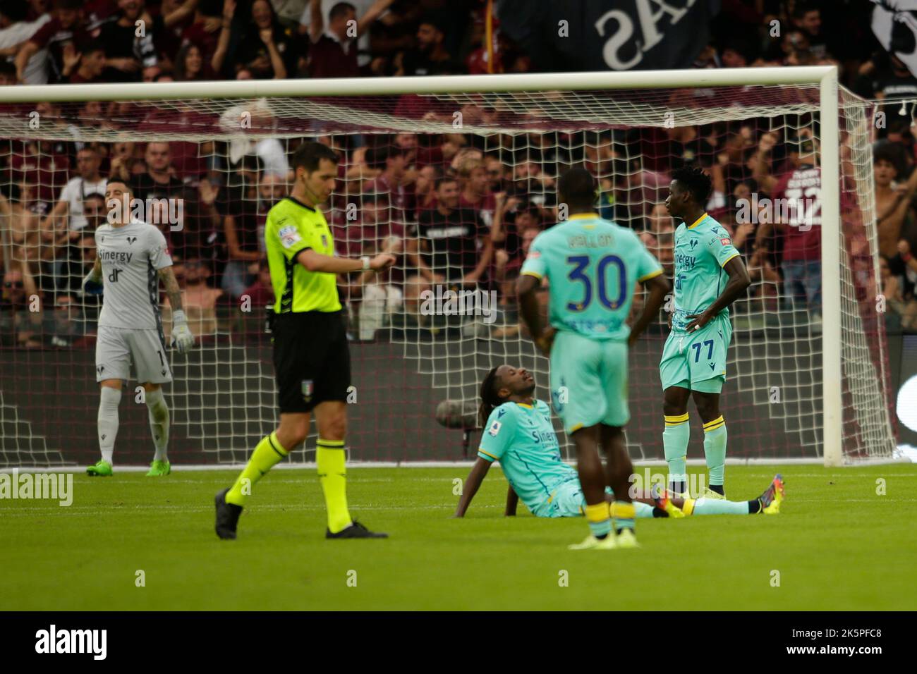 Verona lose match during the Serie A football match between Salernitana ...