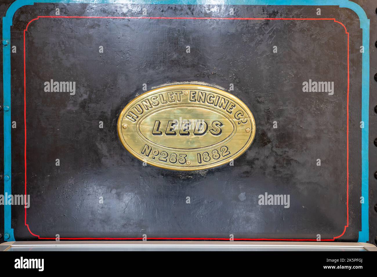 Brass manufacturing plate of Steam locomotive No 283 - Charles - made ...