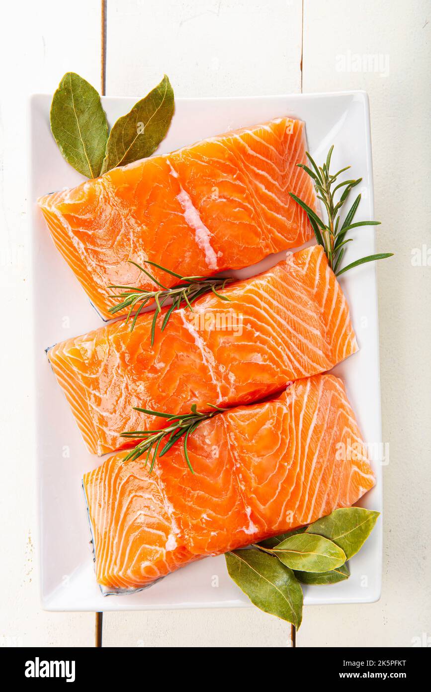 Norwegian salmon fillets hi-res stock photography and images - Alamy