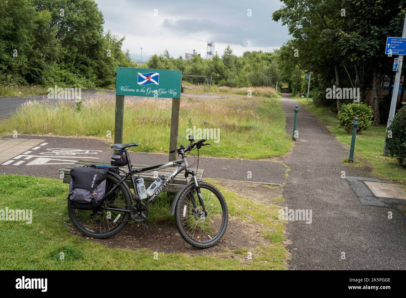 The start of the Great Glen Way cycle and walking route at Fort William ...