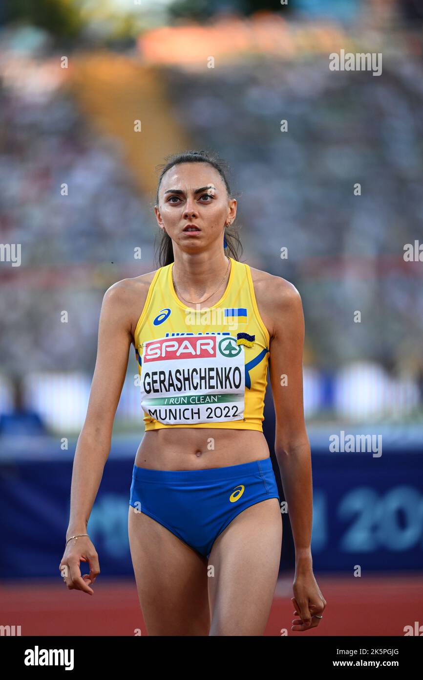 Iryna Gerashchenko participating in the High Jump of the European ...