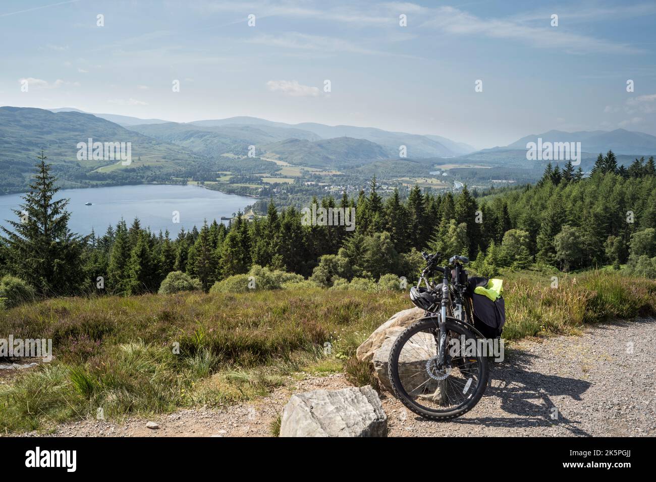 Great Glen way near Cam an Doire Mhoir looking back at Fort Augustus ...