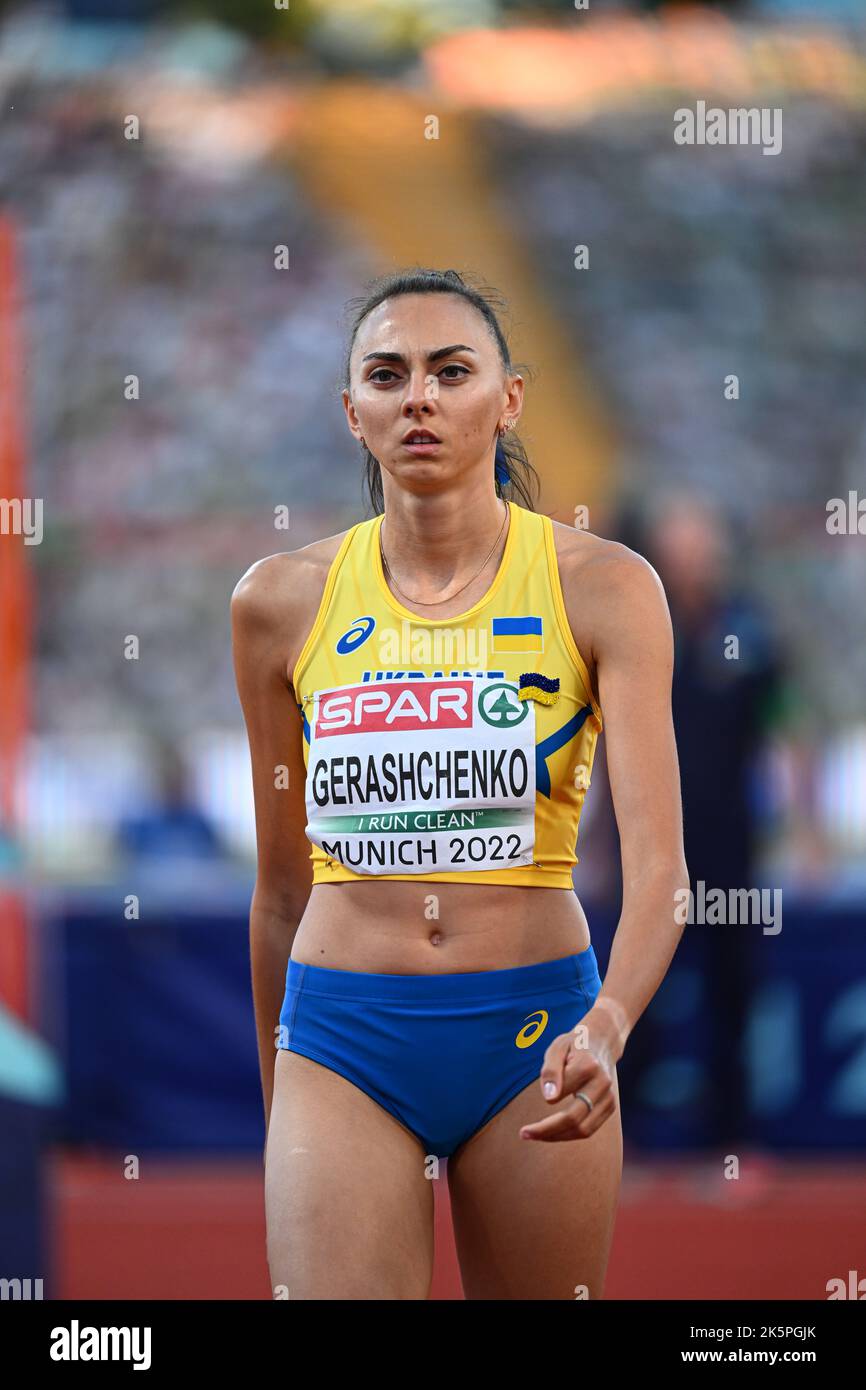 Iryna Gerashchenko participating in the High Jump of the European ...