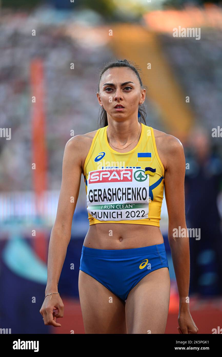 Iryna Gerashchenko participating in the High Jump of the European ...