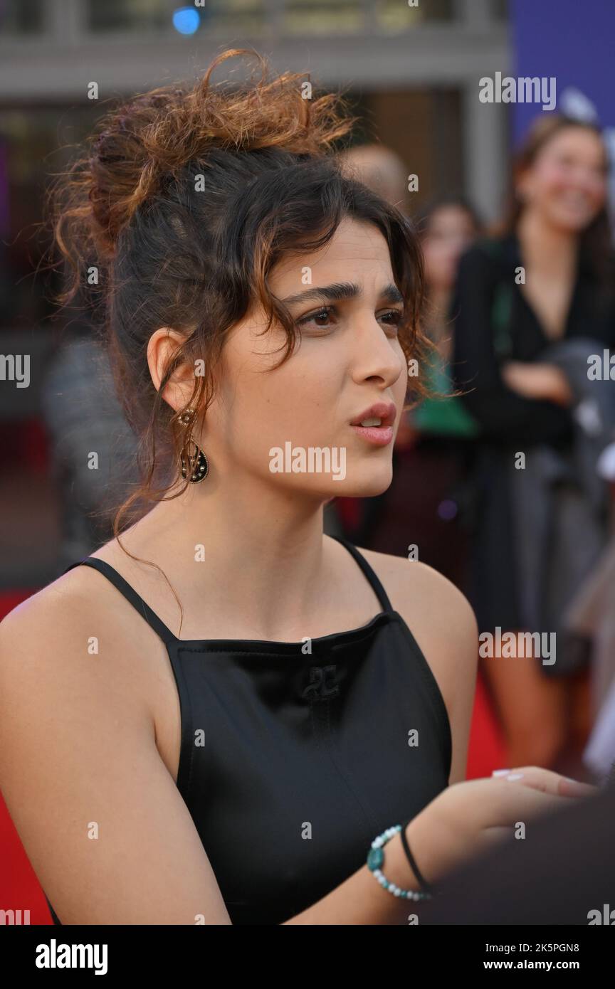 Nathalie Issa attend The Swimmers - UK Premiere of the BFI London Film ...