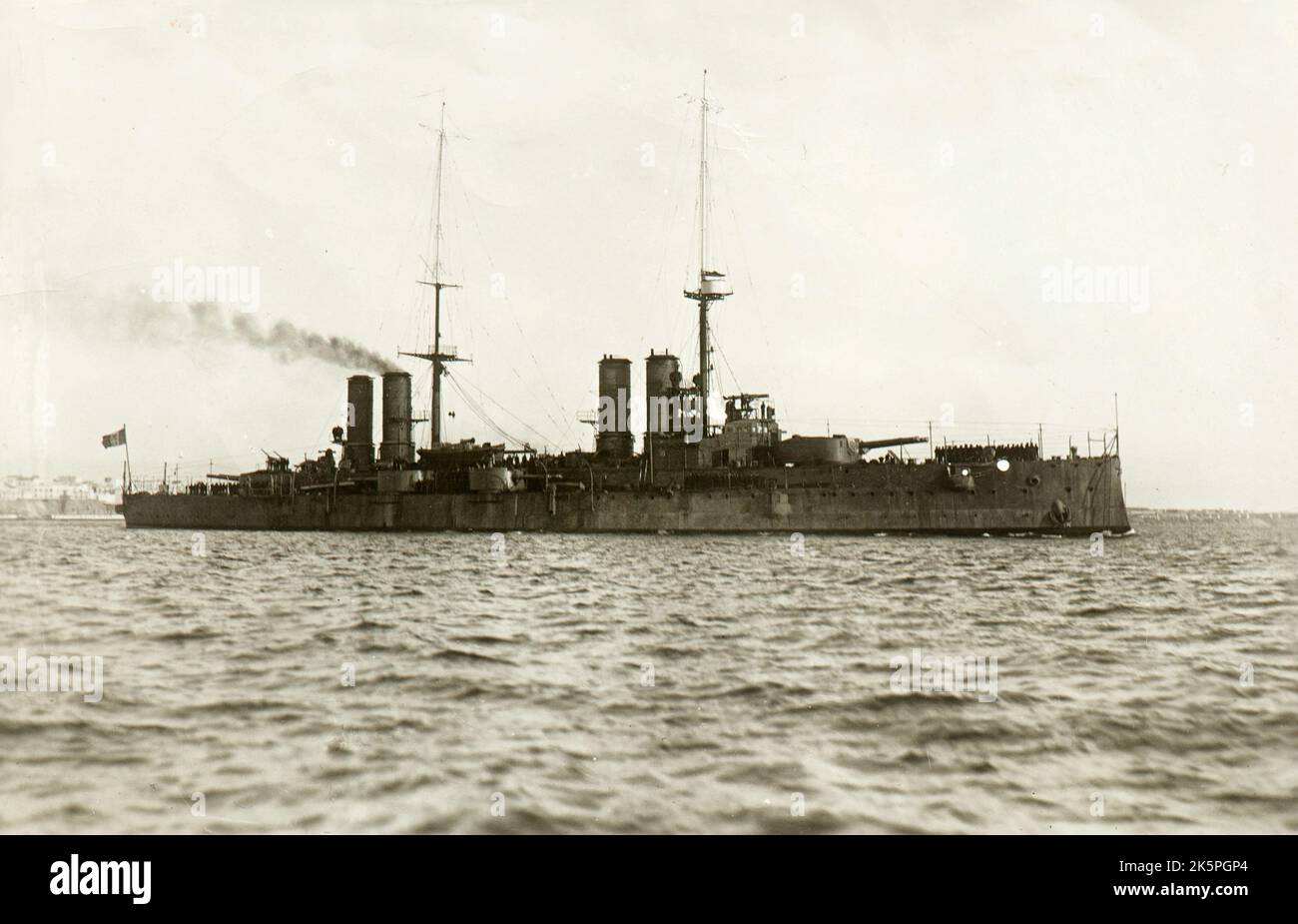 The royal italian navy (Regia Marina) battleship, San Giorgio, leaving ...