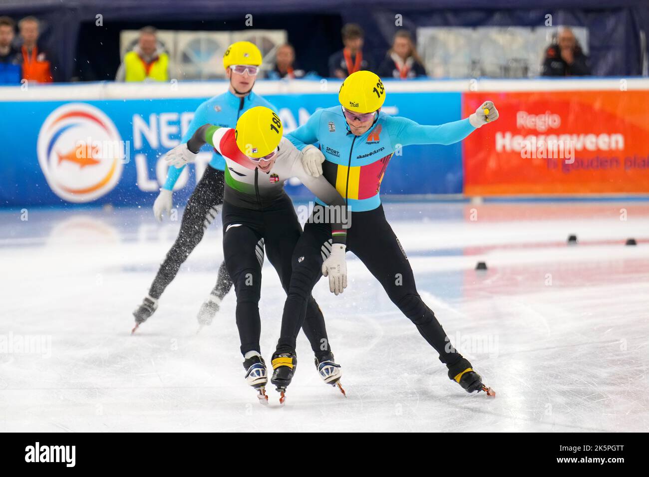 HEERENVEEN, NETHERLANDS - OCTOBER 9: Bence Nograndi, Hungary, Stijn ...