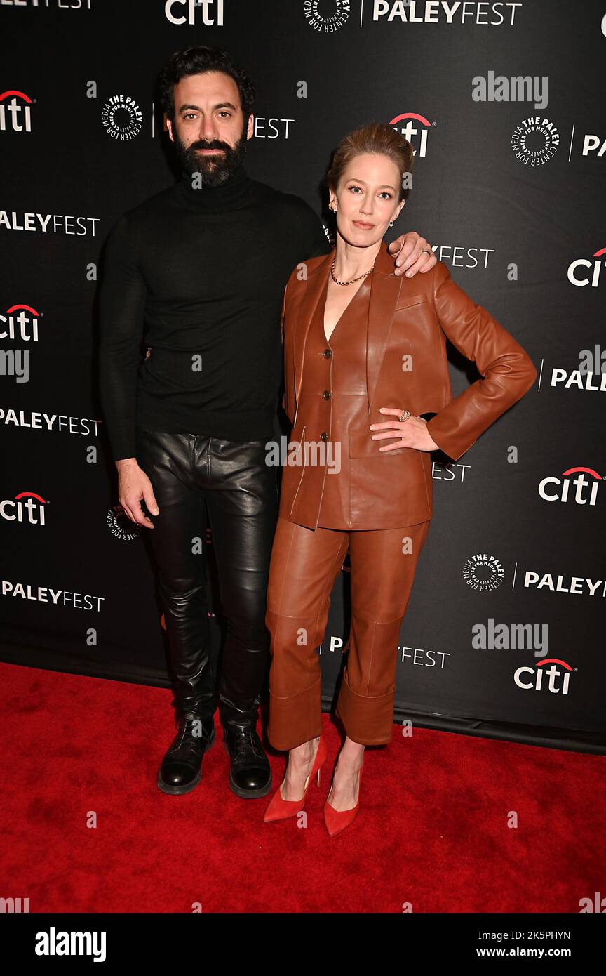 Morgan Spector and Carrie Coon attend the Paley Center for Media 10th ...